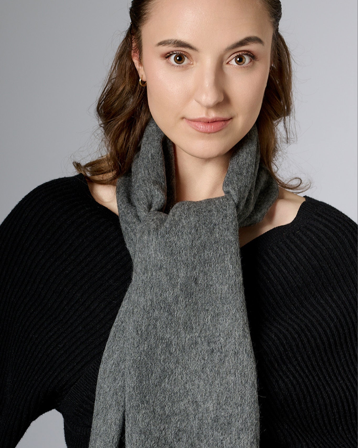 Australia Made 100% Merino Wool Scarf | Fine Wool Scarf - Black Opal ...